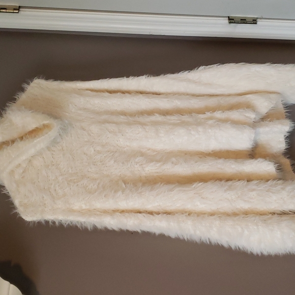 Express | Sweaters | Express White Soft Turtle Neck Long Sweater | Poshmark